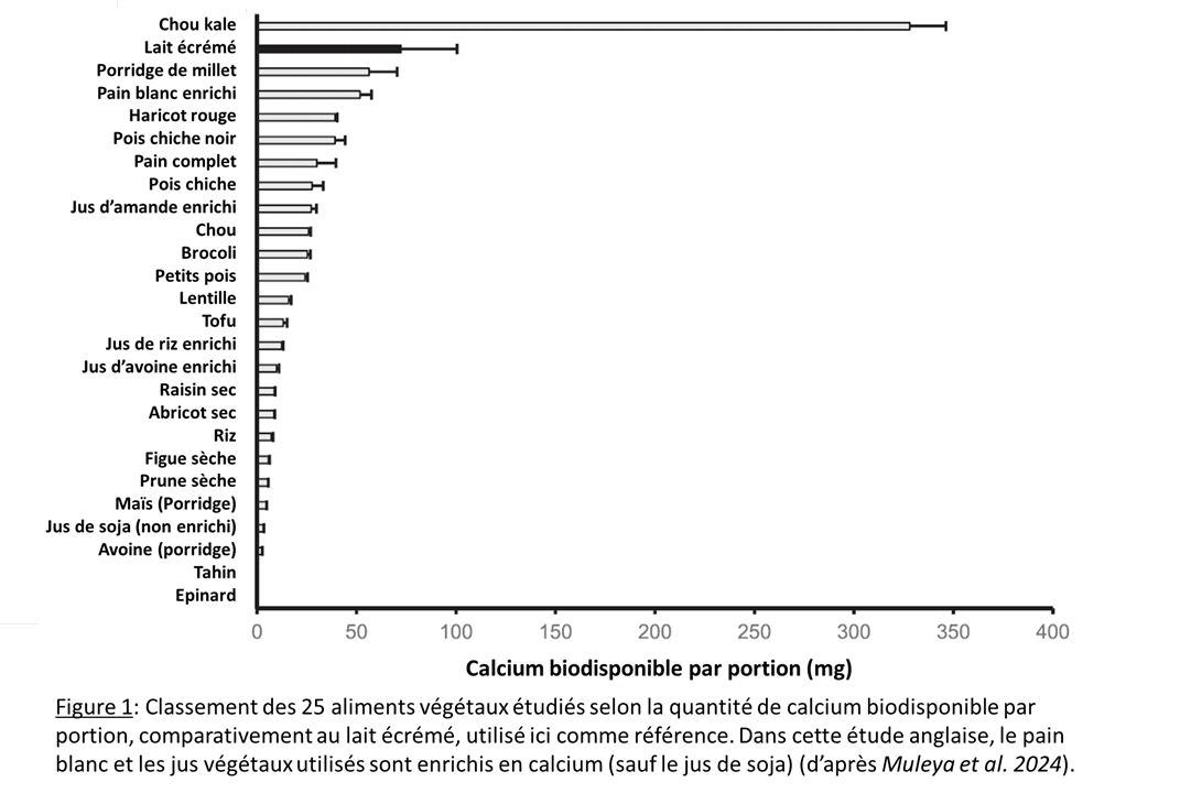 Biodisponibilité du calcium : analyse comparative entre lait de vache ...